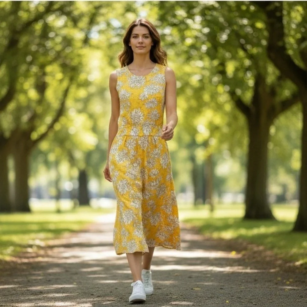 ME+EM | Dresses | Nwt Meem Dahlia Print Gather Detail Maxi Dress Yellow ...